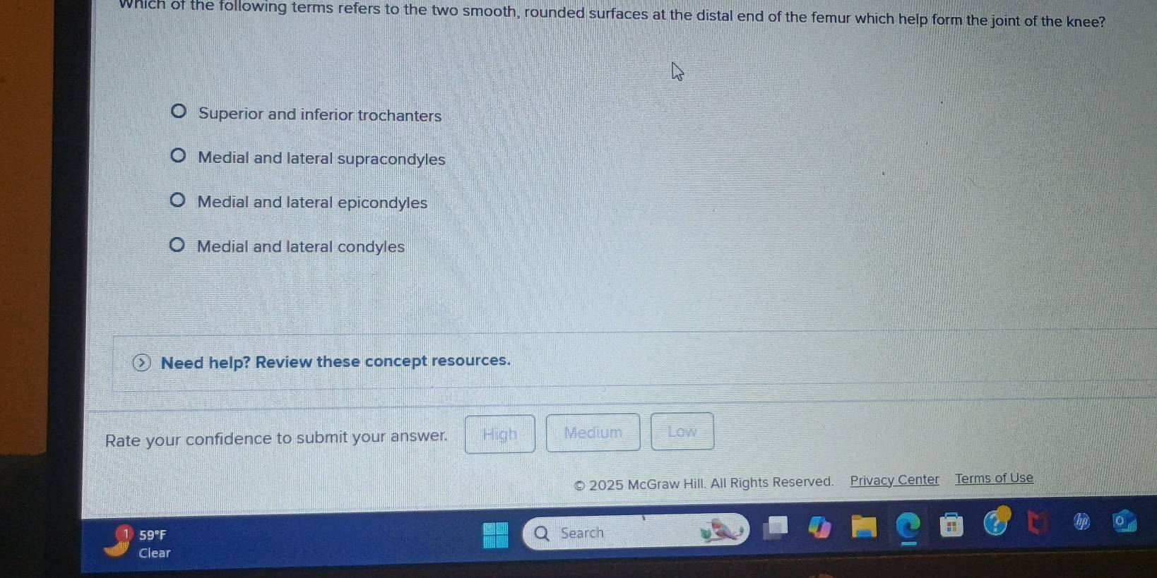 Solved: Which of the following terms refers to the two smooth, rounded ...