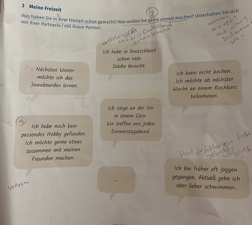 Gelöst:Meine Freizeit Was haben Sie in Ihrer Freizeit schon gemacht ...
