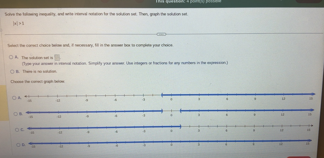 Solved: This question: 4 point(s) possible Solve the following ...