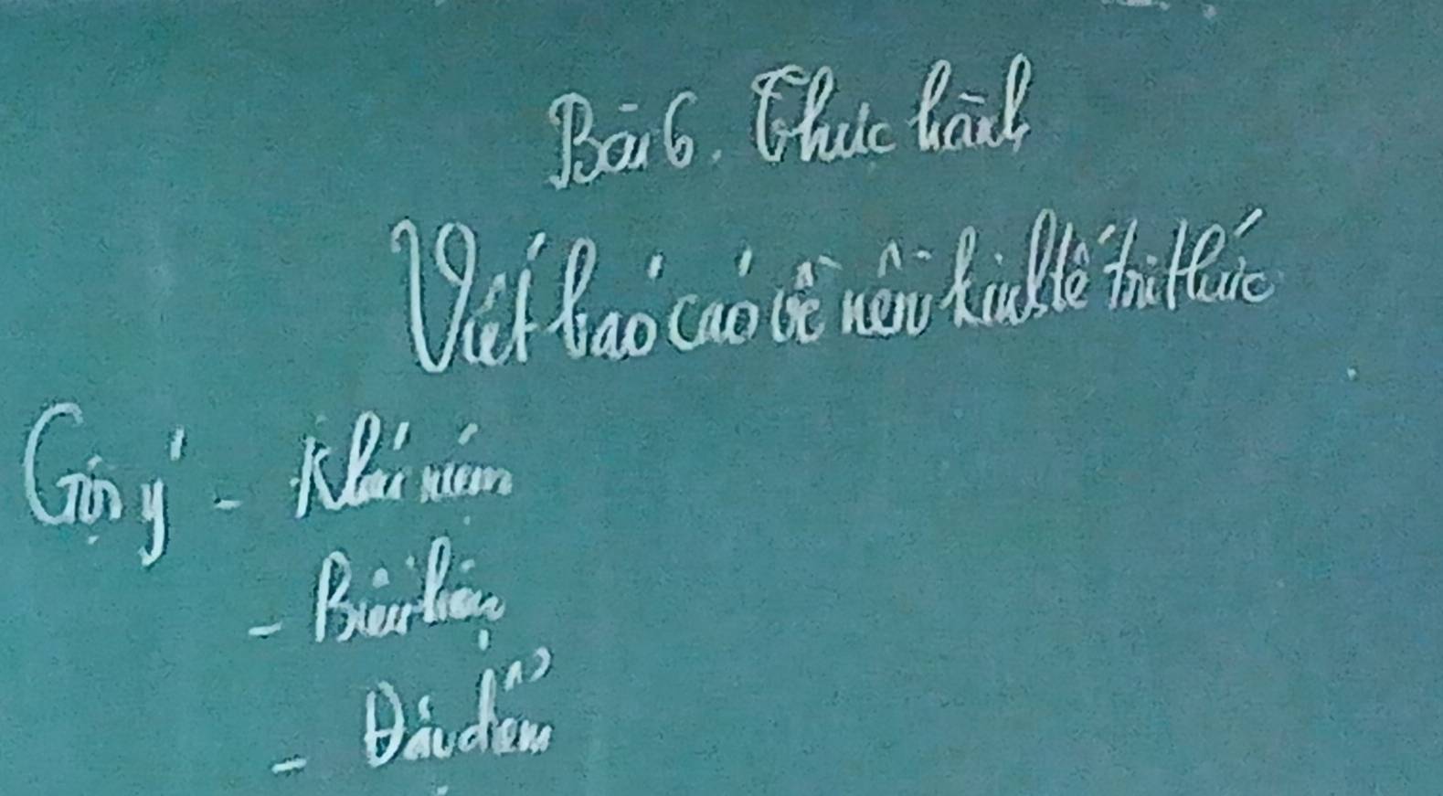 Giải quyết:Ba6. Cluc hai Gong r -Beiailin -Bido