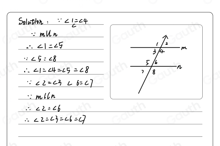 Solved: PARALLELISM 1. Two lines are parallel if and only if they are ...