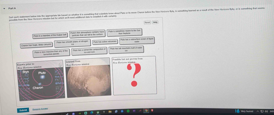 Solved: Sort each statement below into the appropriate bin based on ...
