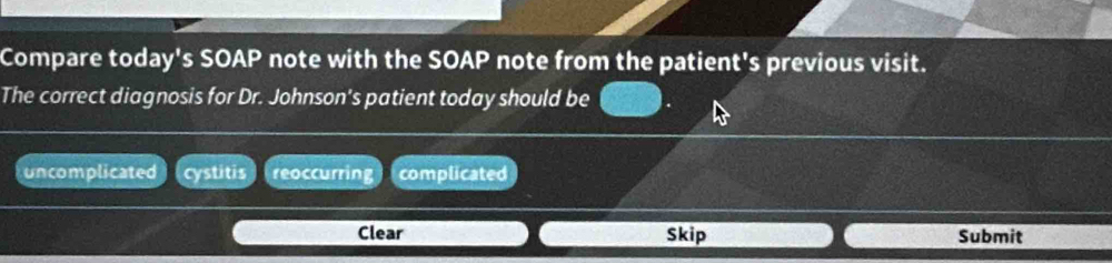 Solved: Compare today's SOAP note with the SOAP note from the patient's ...