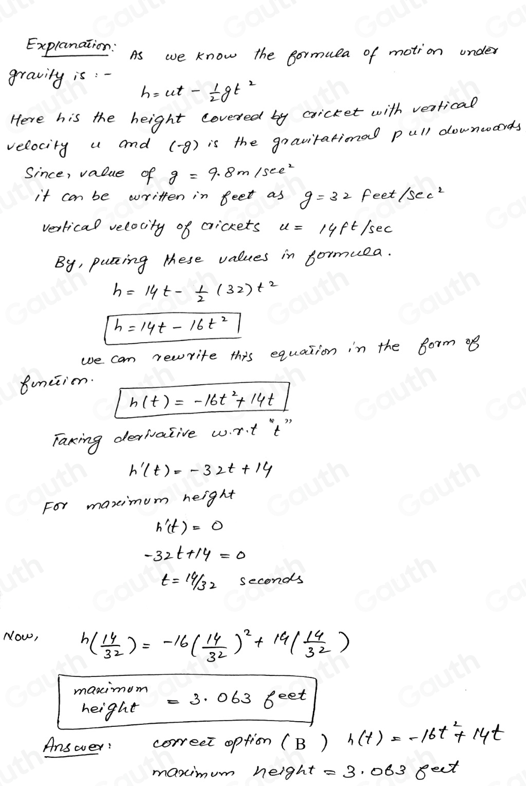 Solved: Crickets can jump with a vertical velocity of up to What is the ...