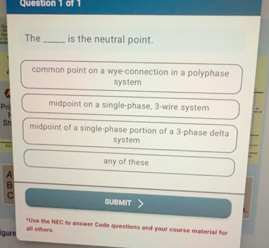 Solved: Eq Grt Syt The _is the neutral point. common point on a wye ...