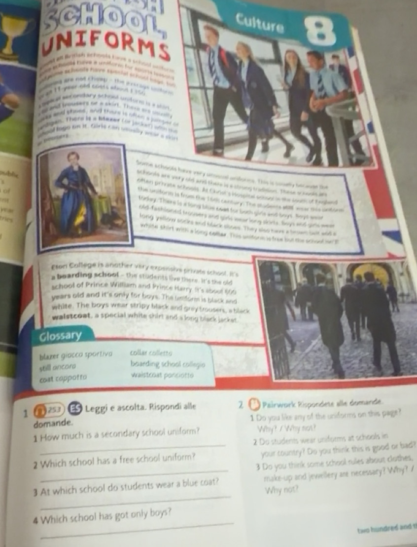 Risolto:SCHOO Culture UNIFORMS um Brvish achopés tone a schaal aatora ...