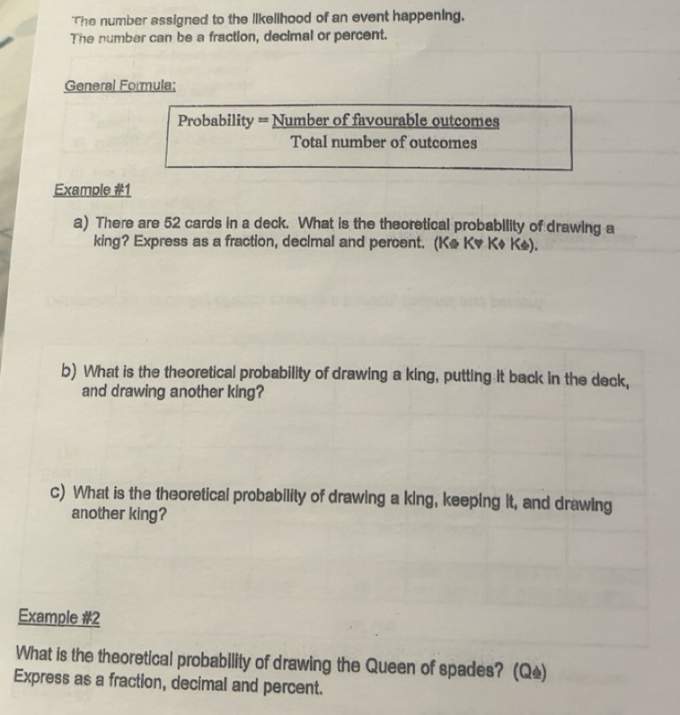 Solved: The number assigned to the likelihood of an event happening ...