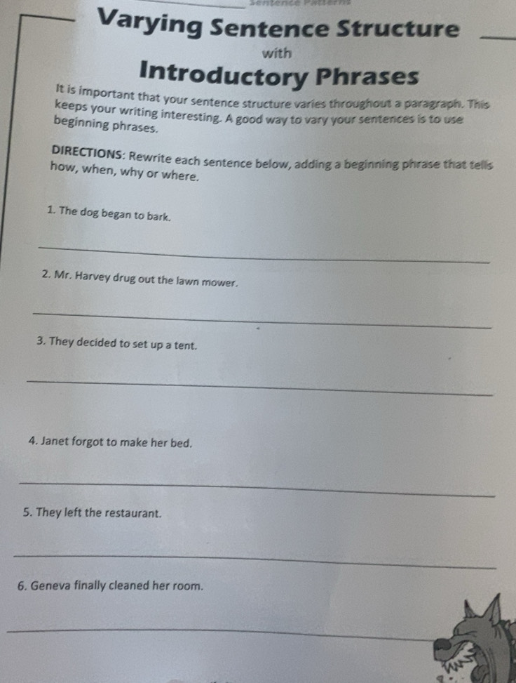 Solved: Varying Sentence Structure_ with Introductory Phrases It is ...