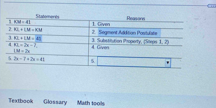 Solved: Textbook Glossary Math tools [Others]