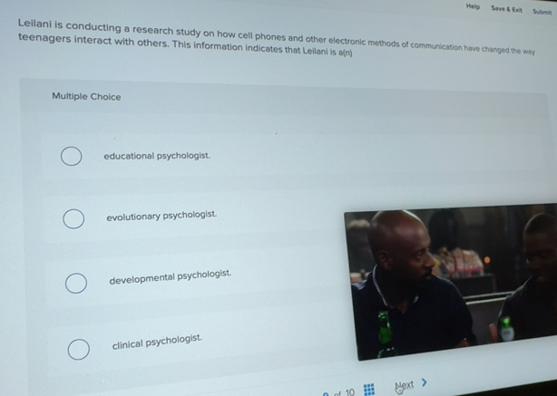 Solved: Help Save & Exit Submit Leilani is conducting a research study ...