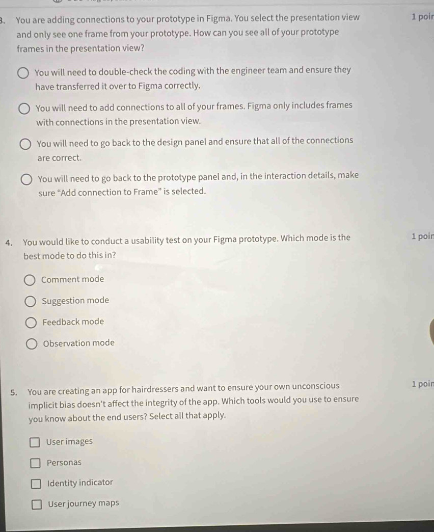 Solved: You are adding connections to your prototype in Figma. You ...