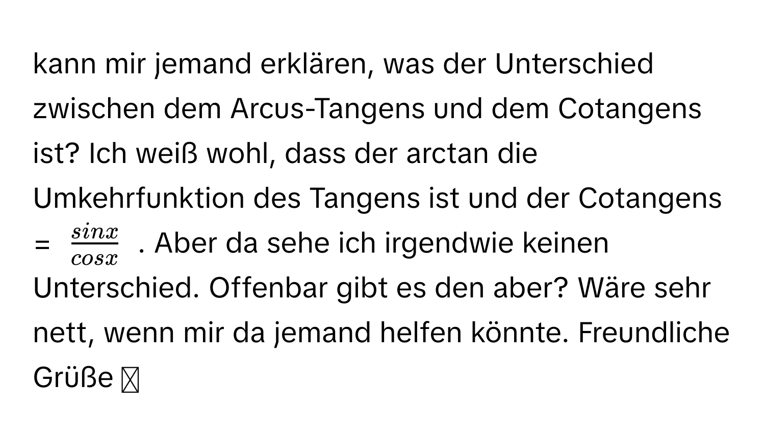 Solved: kann mir jemand erklären, was der Unterschied zwischen dem ...