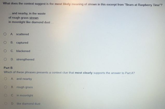 Gelöst:What does the context suggest is the most likely meaning of ...
