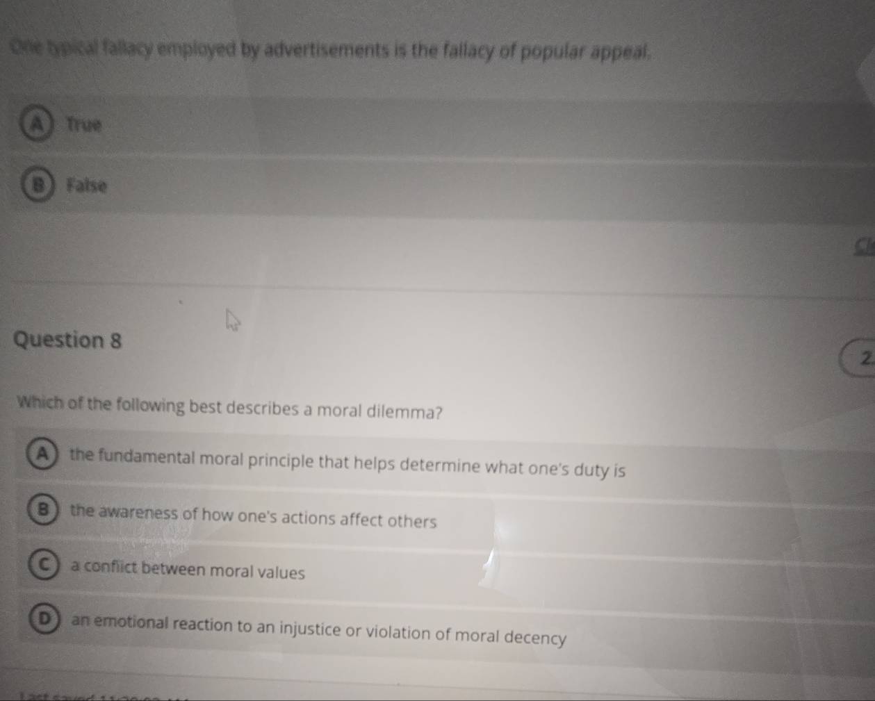 Solved: One typical fallacy employed by advertisements is the fallacy ...