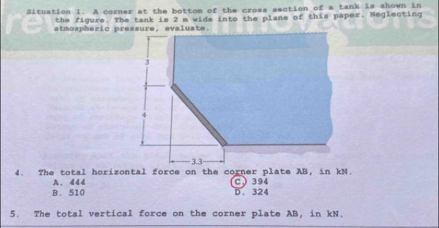 Solved: Situation 1. A corner at the bottom of the cross section of a ...