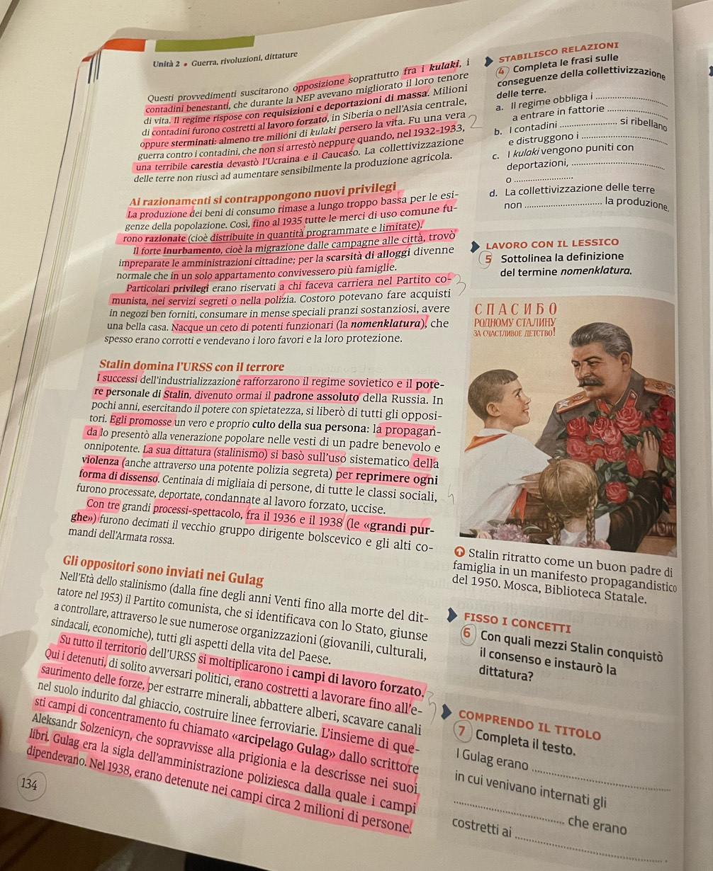 Risolto:Unità 2 Guerra, rivoluzioni, dittature Questi provvedimenti ...