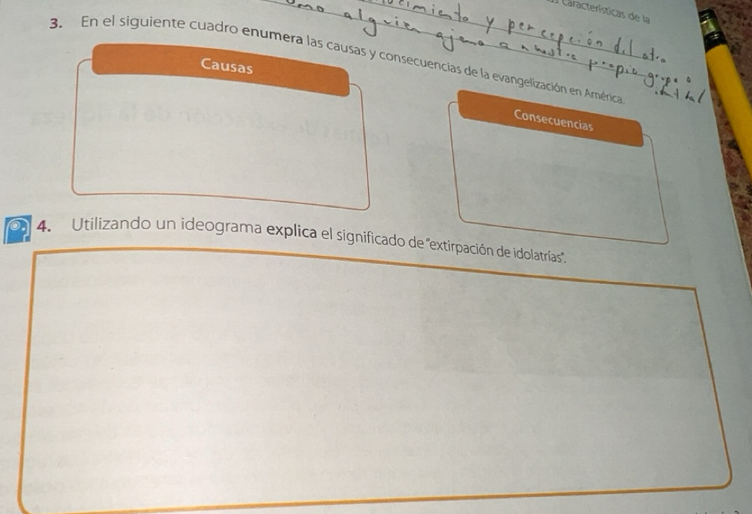 Resuelto:Características de la 3. En el siguiente cuadro enumera las ...