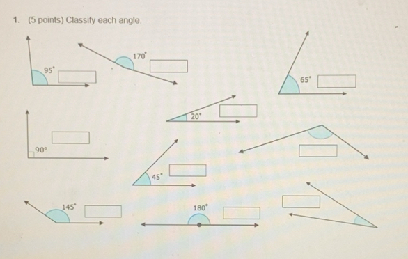 Solved: Classify each angle. 90° 145° [Math]