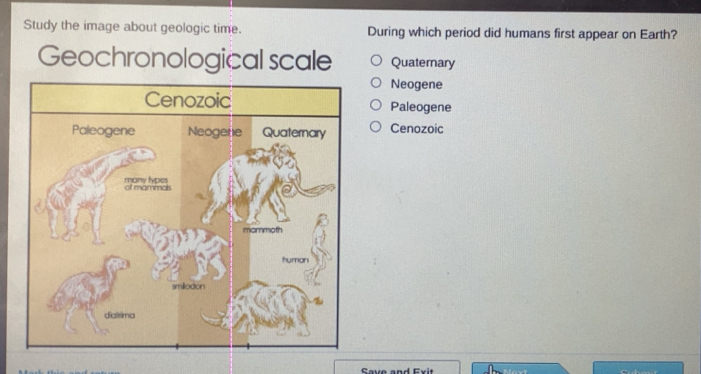 Gelöst:Study the image about geologic time. During which period did ...