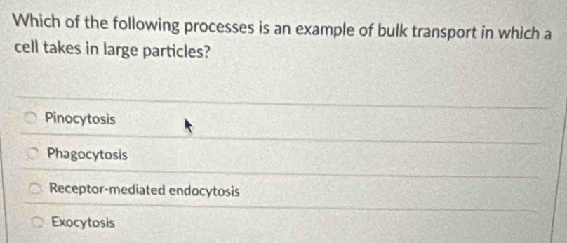 Solved: Which of the following processes is an example of bulk ...