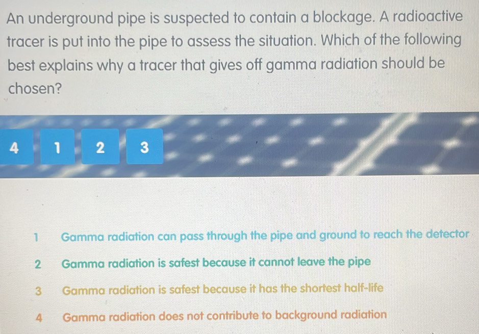 Solved: An underground pipe is suspected to contain a blockage. A ...