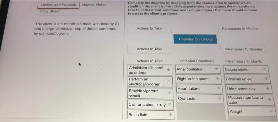 Solved: Complete the diagram by dragging from the choices area to ...