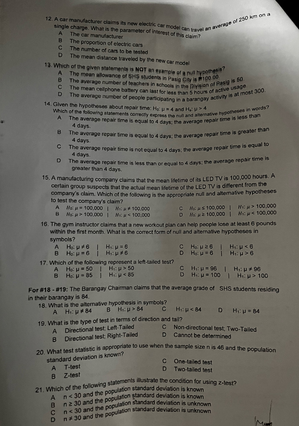 Solved: A car manufacturer claims its new electric car model can travel ...