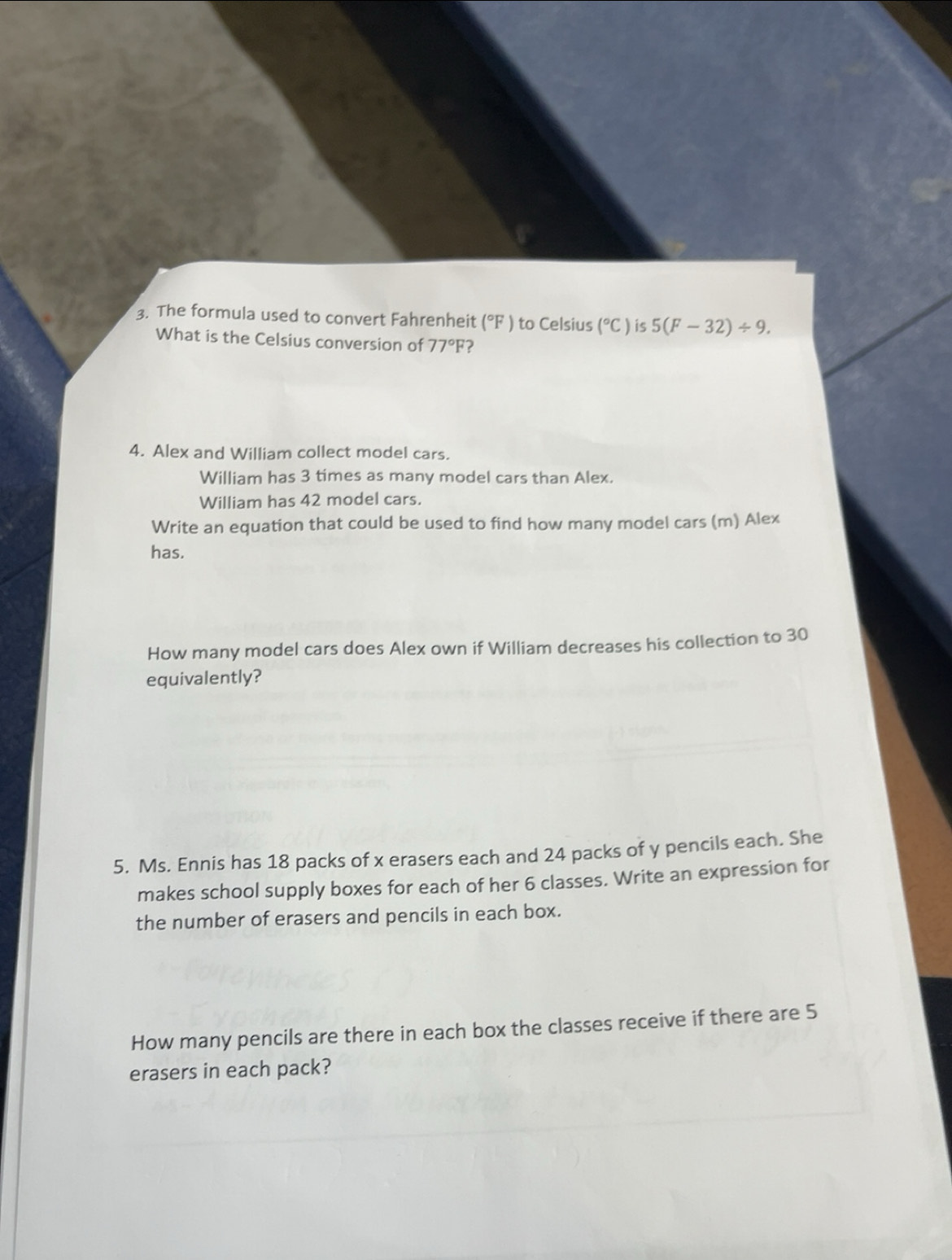 Solved: The formula used to convert Fahrenheit (^circ F) to Celsius ...