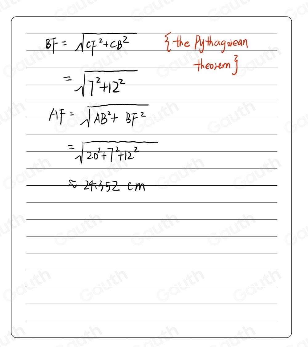Solved: The diagram shows a wedge in the shape of a prism. Angle BCF is ...