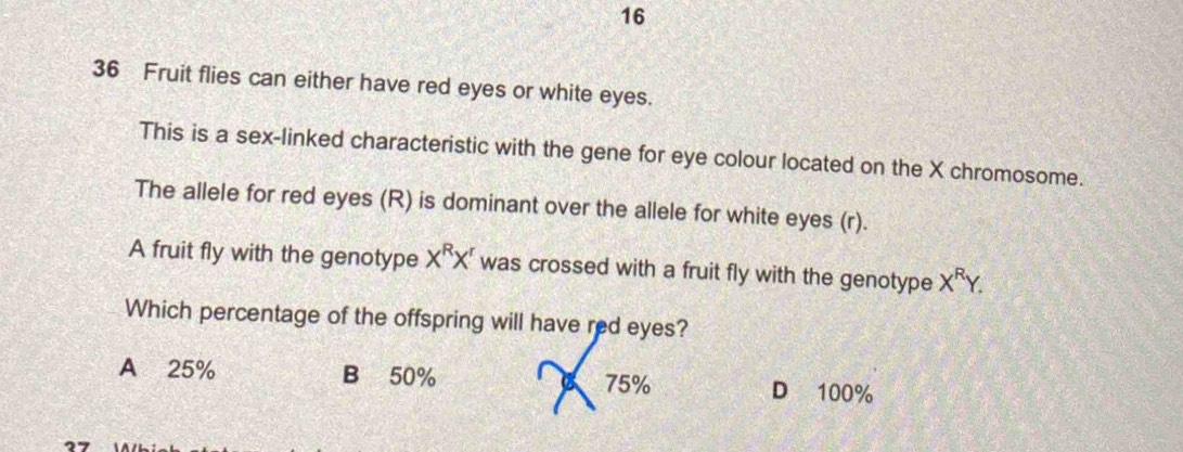 Telah Dijawab16 36 Fruit Flies Can Either Have Red Eyes Or White Eyes 4554