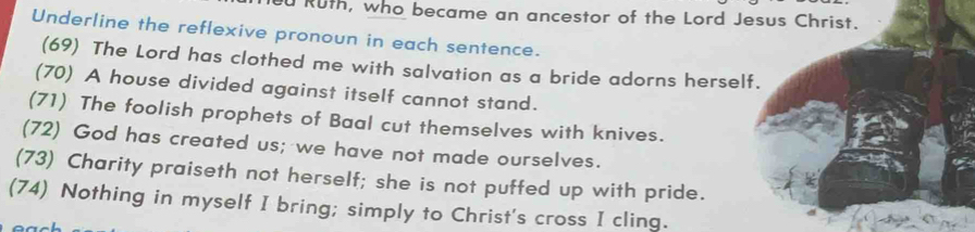 Solved: Ruth, who became an ancestor of the Lord Jesus Christ ...