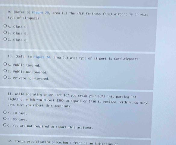 Solved: (Refer to Figure 20, area 1.) The NALF Fentress (NFE) Airport ...