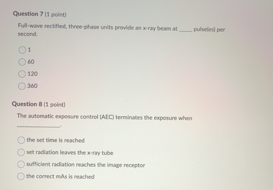 Solved: Full-wave rectified, three-phase units provide an x -ray beam ...