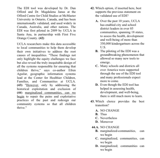 تم الحل:The EDI tool was developed by Dr. Dan 42. Which option, if ...