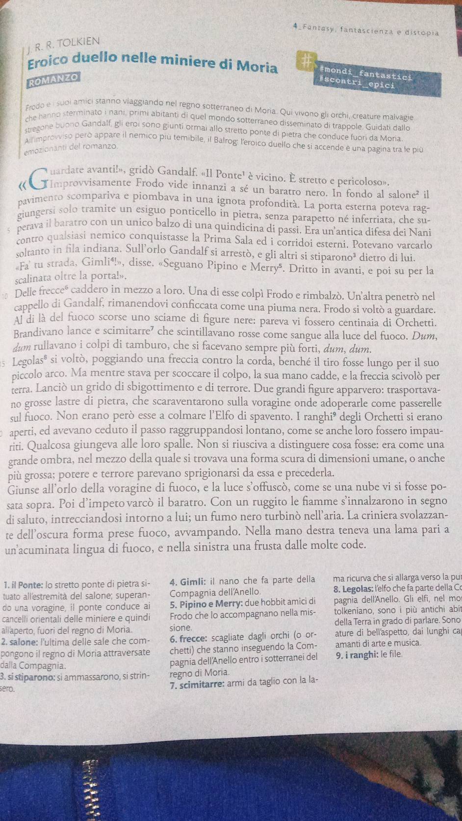 Risolto:4_Fantasy, fantascienza e distópia J. R. R. TOLKIEN Eroico ...