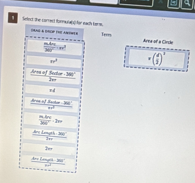 Solved: a Select the correct formula(s) for each term. DRAG & DROP THE ...