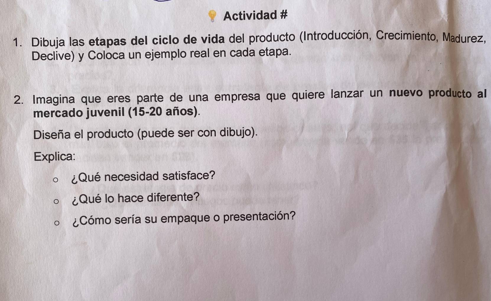 Resuelto:Actividad # 1. Dibuja las etapas del ciclo de vida del ...