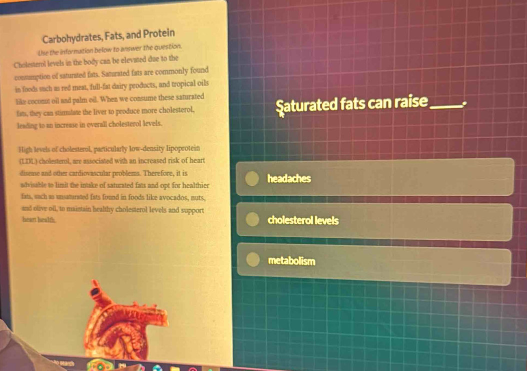 Solved: Carbohydrates, Fats, and Protein Use the information below to ...