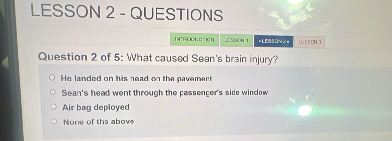 Solved: LESSON 2 - QUESTIONS INTRODUCTION LESSON 1 » LESSON 2 « LESSON ...