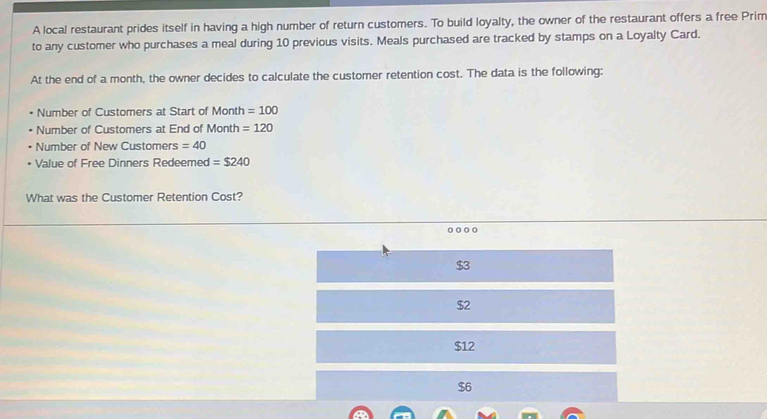 Solved: A local restaurant prides itself in having a high number of ...