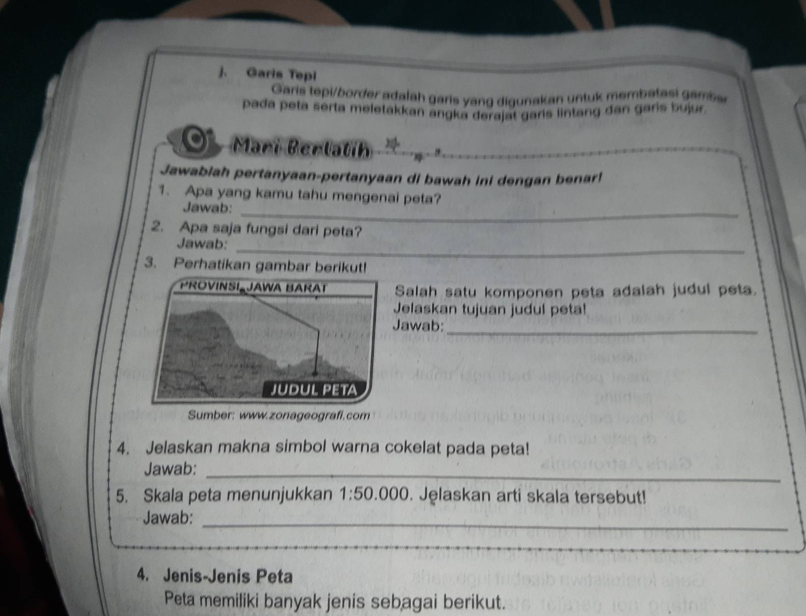 Telah dijawab:Garis Tepi Garis tepi/border adalah garis yang digunakan ...