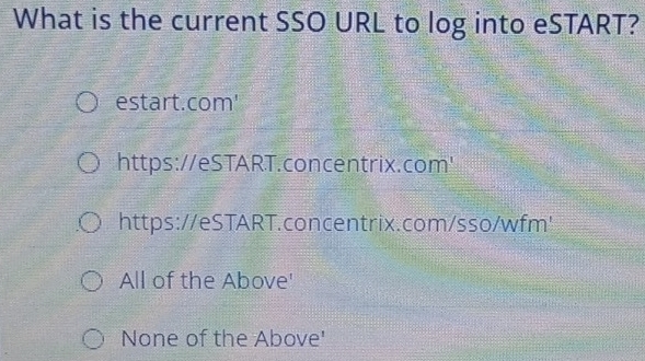Solved: What is the current SSO URL to log into eSTART? estart.com ...