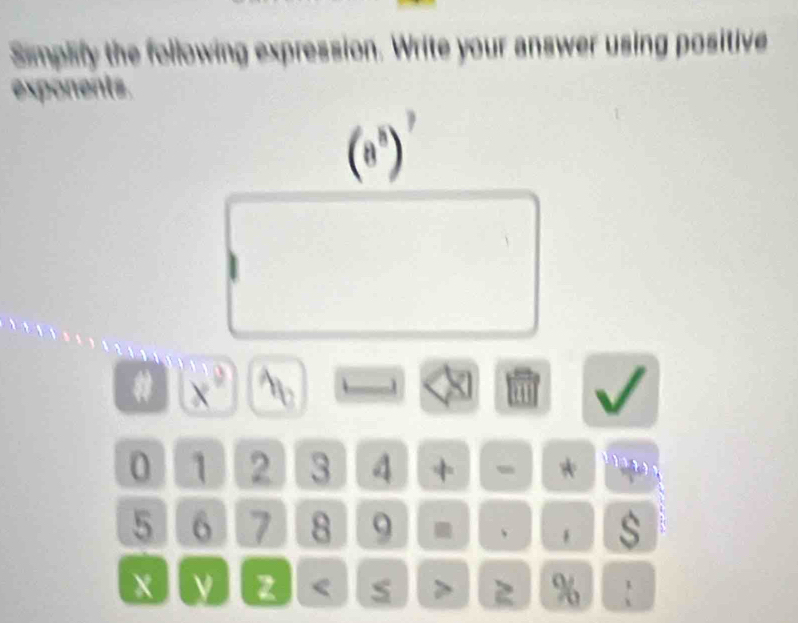 Solved: Simplify the following expression. Write your answer using ...