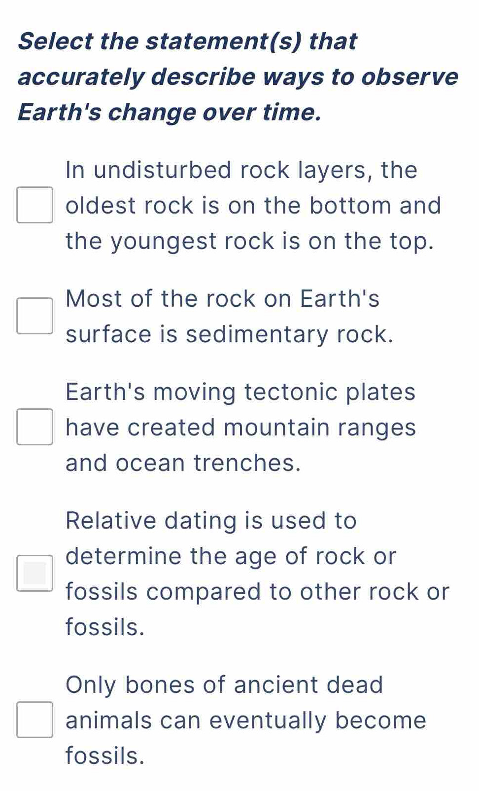 Solved: Select the statement(s) that accurately describe ways to ...