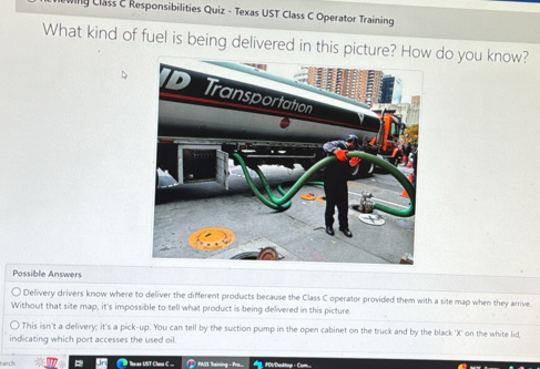 Solved: Vng Class C Responsibilities Quiz - Texas UST Class C Operator ...