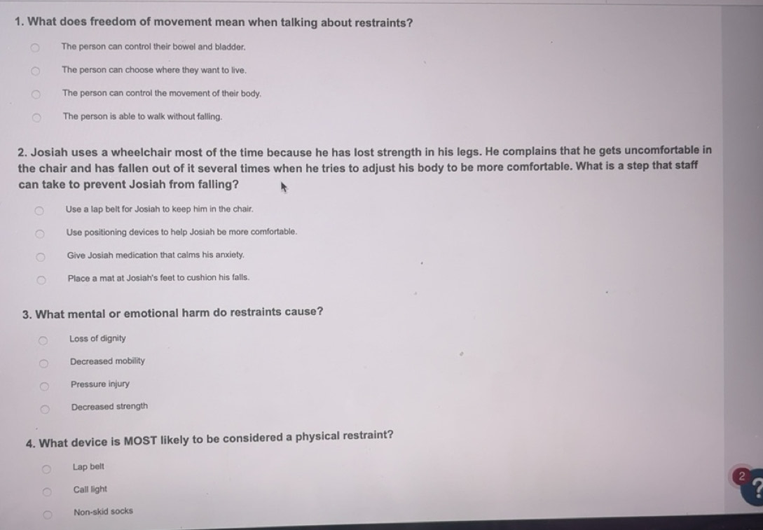 Solved: What does freedom of movement mean when talking about ...