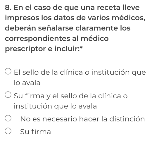 Resuelto:En el caso de que una receta lleve impresos los datos de ...