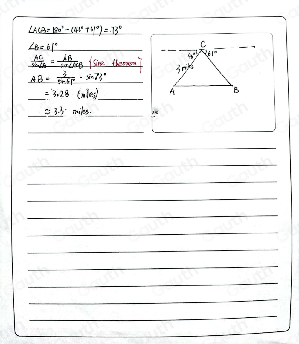 Solved: A pilot is flying over the ocean. She determines that the ...