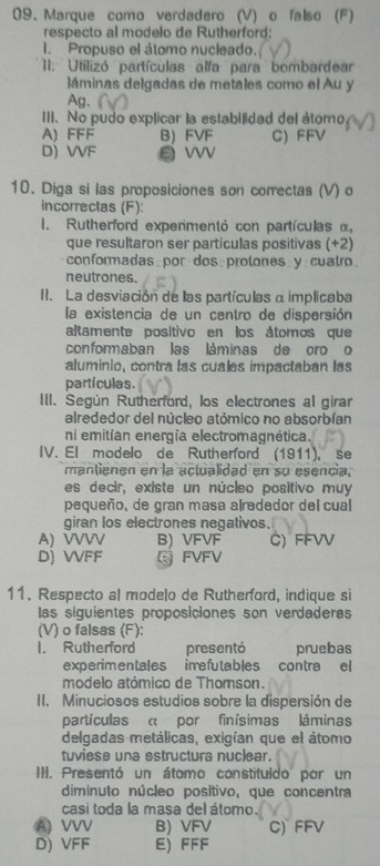 Resuelto:Marque como verdadero (V) o falso (F) respecto al modelo de ...
