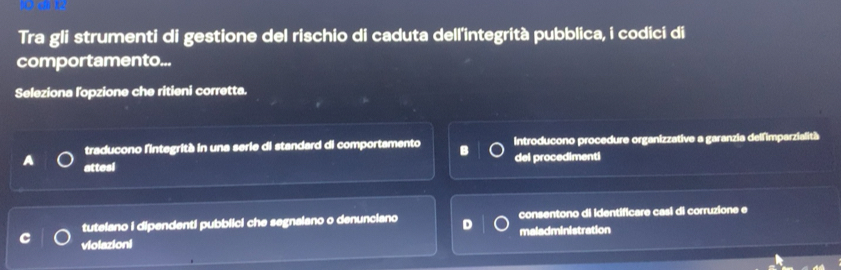 Risolto:Tra gli strumenti di gestione del rischio di caduta dell ...